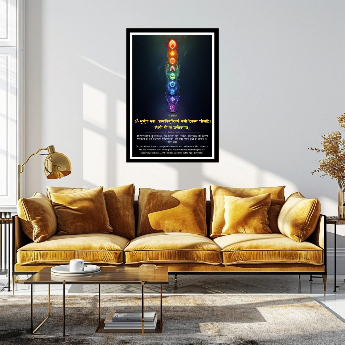 Gayatri Mantra Wall Frame – sanskritagain